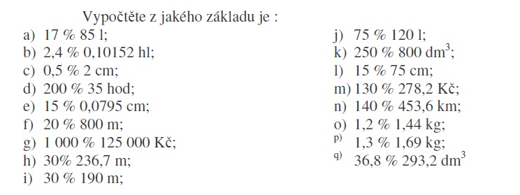 Procenta :: Matematika Čermáková